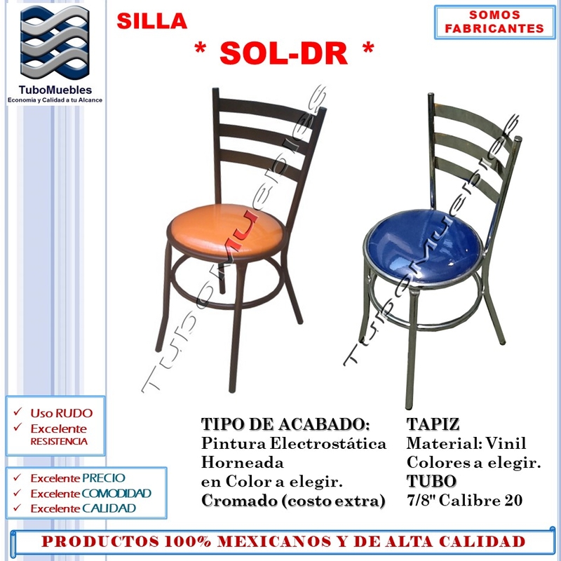 Silla *SOL-DR TuboMuebles