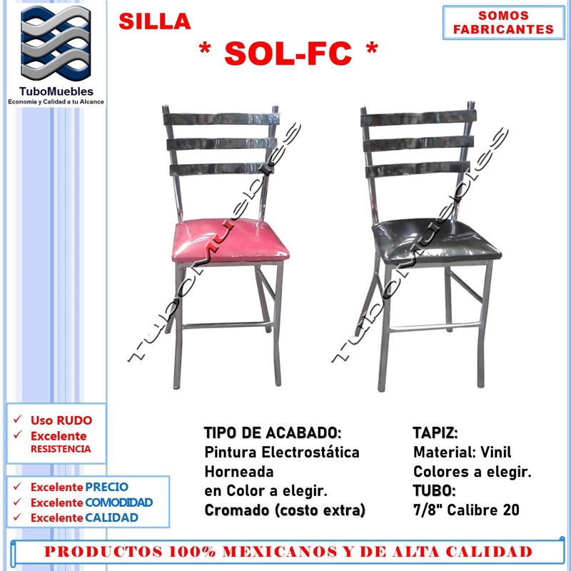 Silla *SOL-FC TuboMuebles